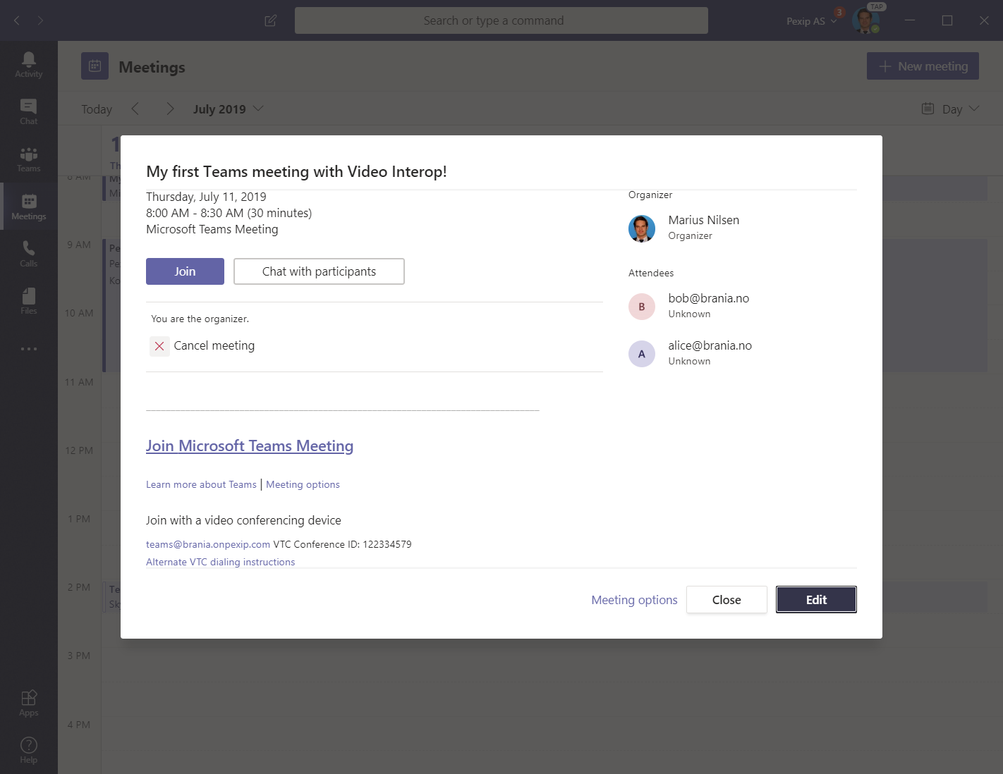 Guide for Microsoft Teams Interoperability using Pexip CVI Service | Pexip