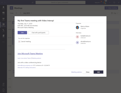 Guide for Microsoft Teams Interoperability using Pexip CVI Service | Pexip