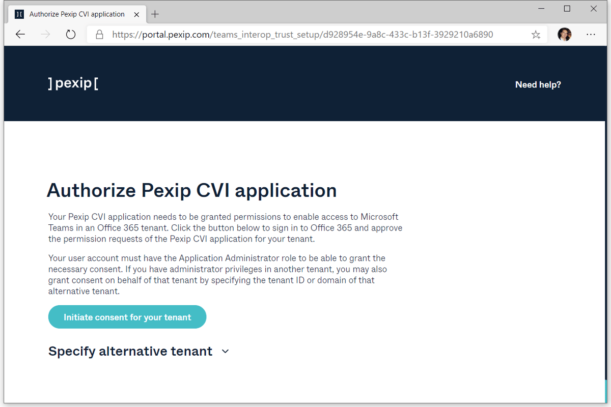 Guide for Microsoft Teams Interoperability using Pexip CVI Service | Pexip