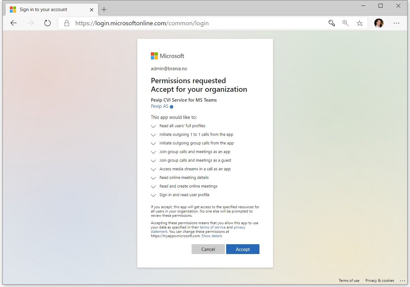 Guide for Microsoft Teams Interoperability using Pexip CVI Service | Pexip